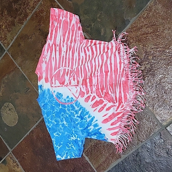 Hanes | Tops | Modified Upcycled Tie Dye Fringe Peace Sign Graphic ...